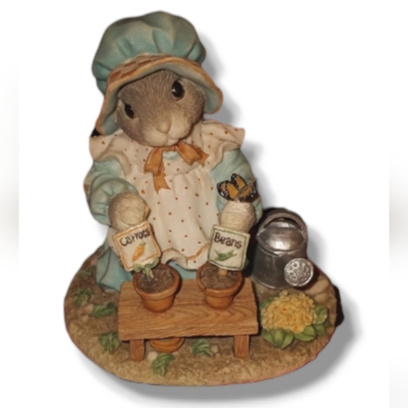 Enesco | Accents | Vintage Enesco My Blushing Bunnies Gardening ...